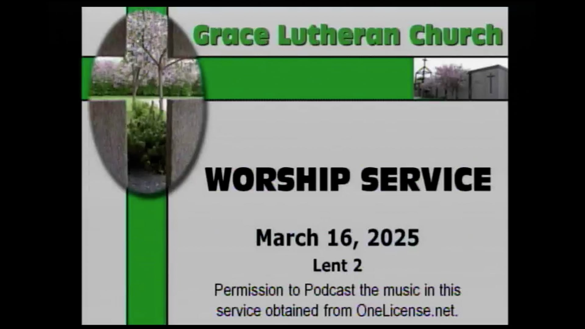 2025-03-16 — The LORD Sends You To Boldly Speak His Words – Grace Lutheran Church, Fridley, MN